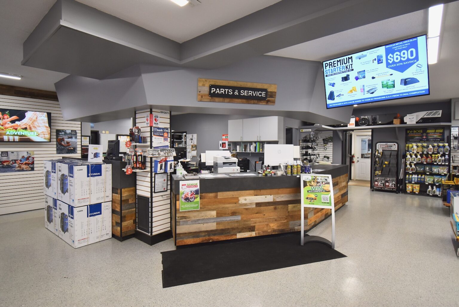 Huge RV Parts and Accessories Dept - Christie's RV